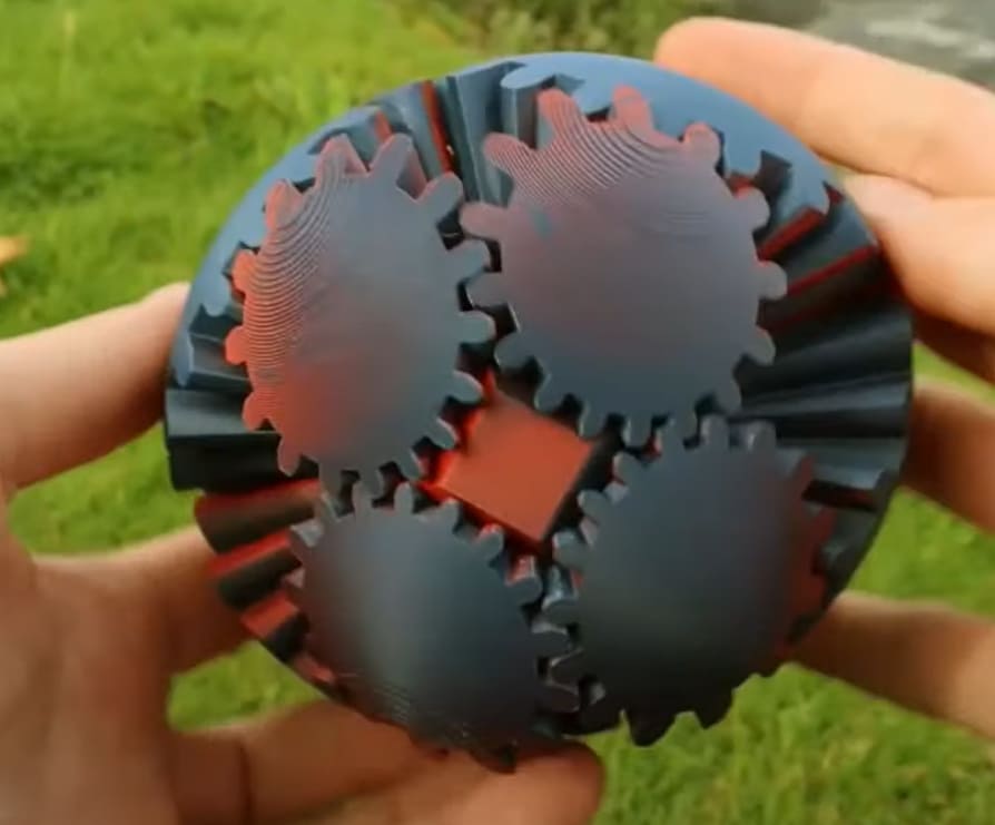 Cool Things to 3D Print: Gear Ball 3D Print | 3DSPRO