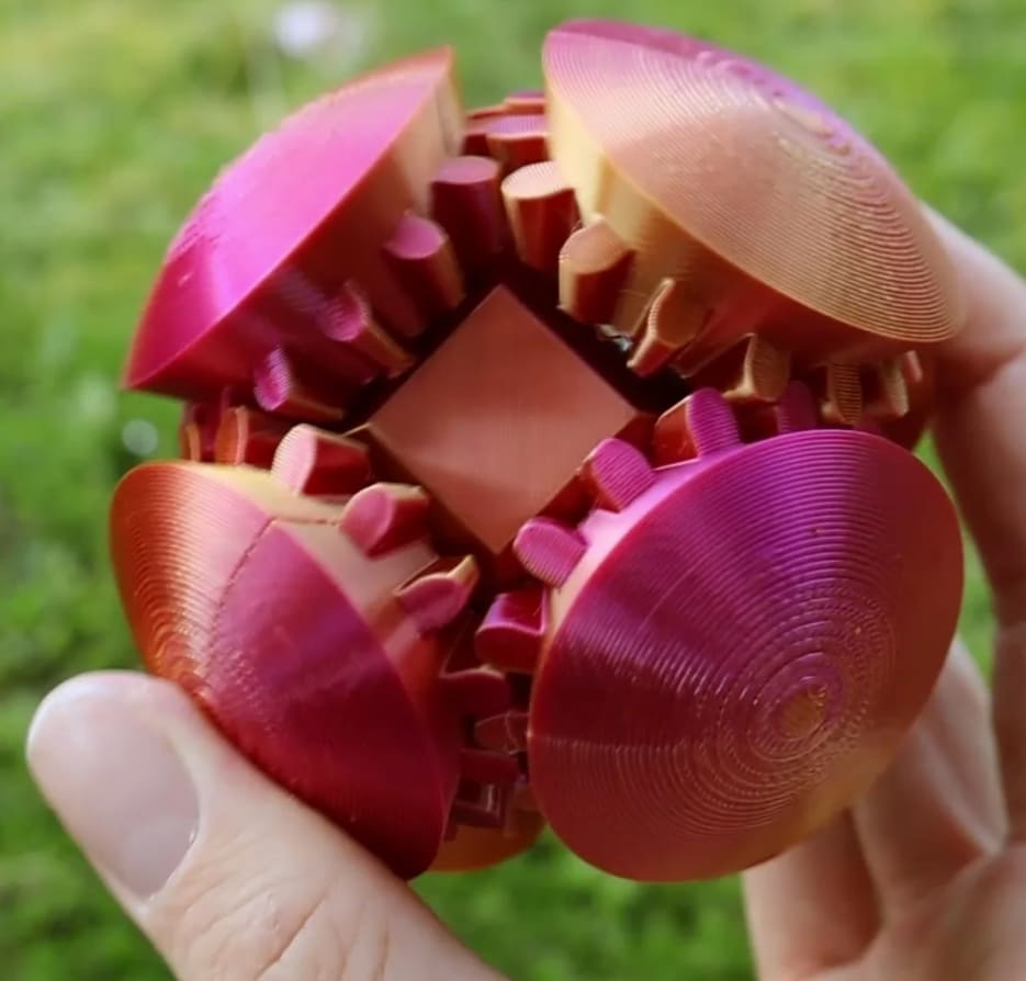 Cool Things to 3D Print: Gear Ball 3D Print | 3DSPRO