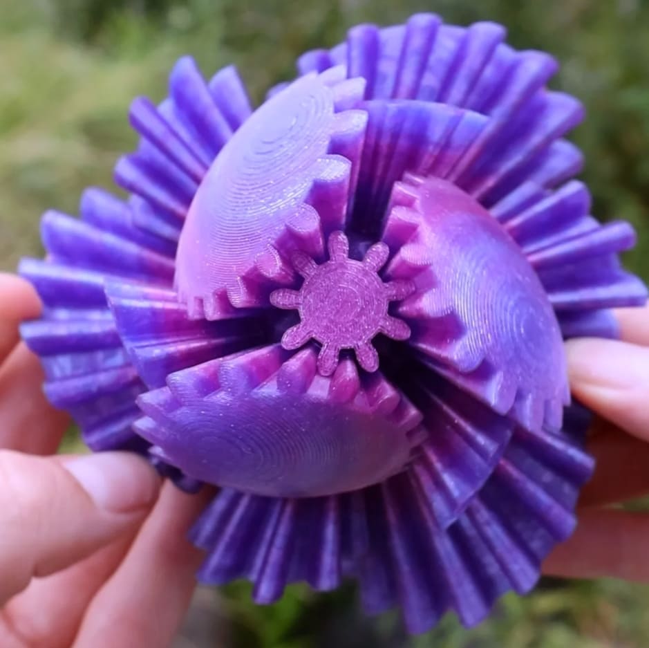 Cool Things to 3D Print: Gear Ball 3D Print | 3DSPRO